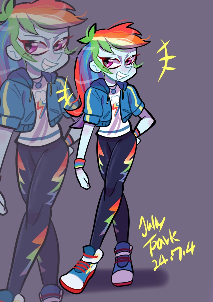 #3395464 - safe, artist:jully-park, part of a set, rainbow dash ...