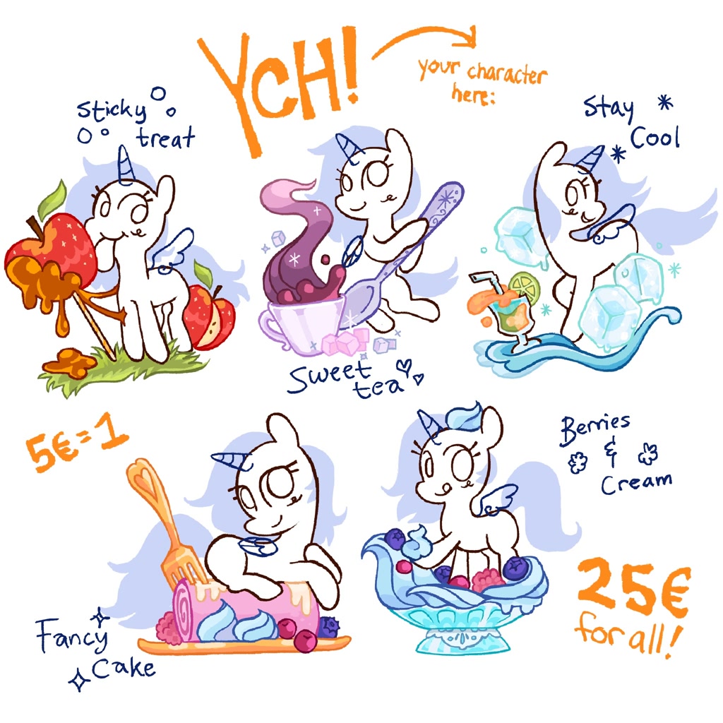 #3396143 - safe, artist:regenko, pony, g4, apple, cake, caramel apple (food), commission, food ...