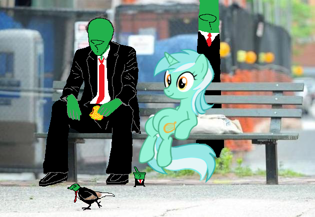 #3396685 - safe, edit, editor:anonymous, lyra heartstrings, oc, oc:anon ...
