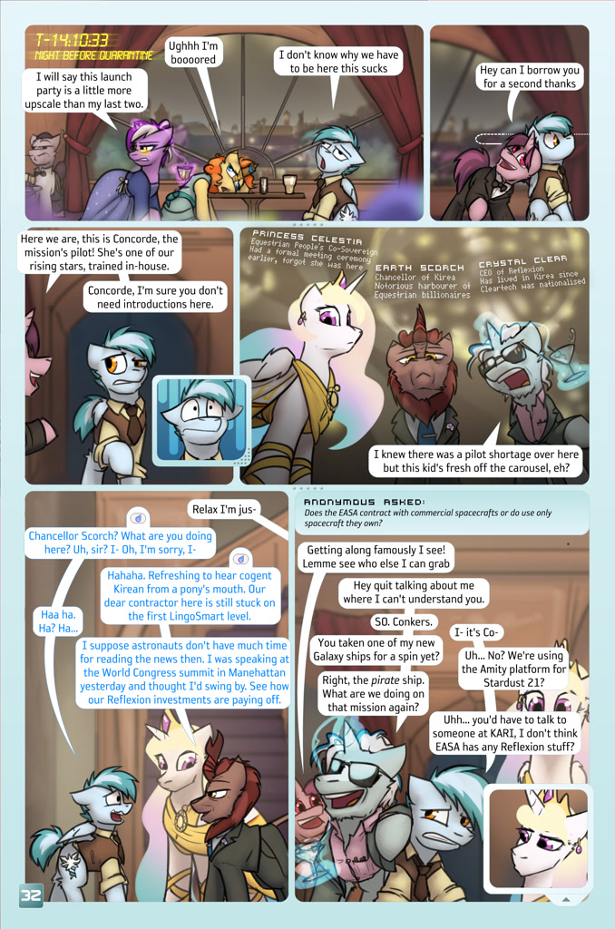 #3396811 - safe, artist:captainhoers, princess celestia, oc, oc:aurora (hoers), oc:concorde, oc ...