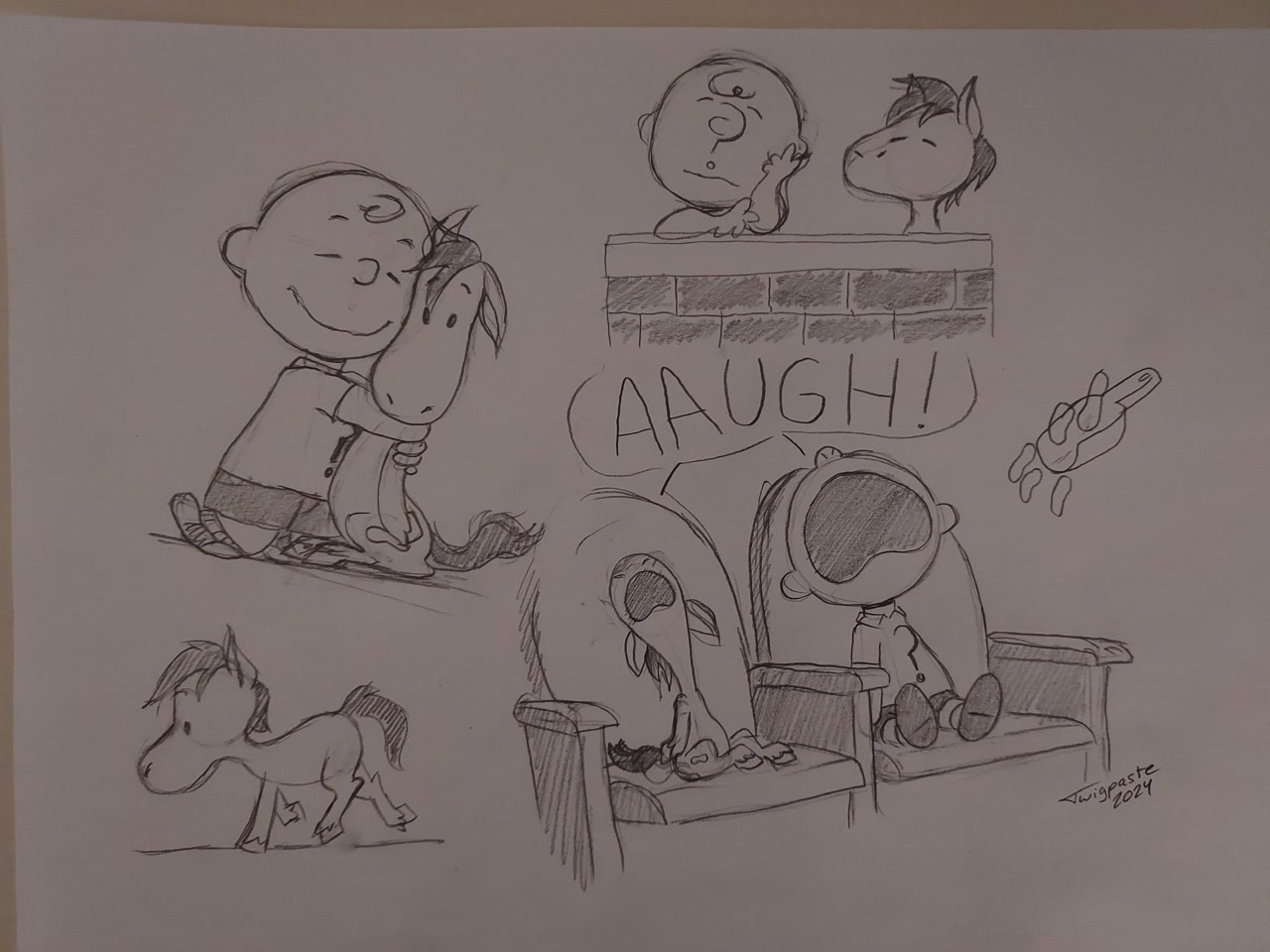 #3397406 - safe, artist:twigpaste, oc, oc only, oc:anon, earth pony ...