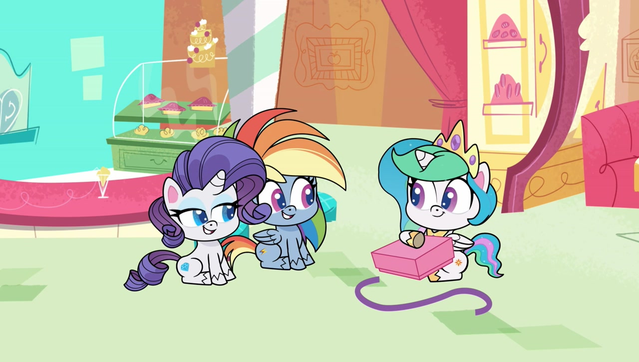 #3397846 - safe, princess celestia, rainbow dash, rarity, pegasus, pony ...