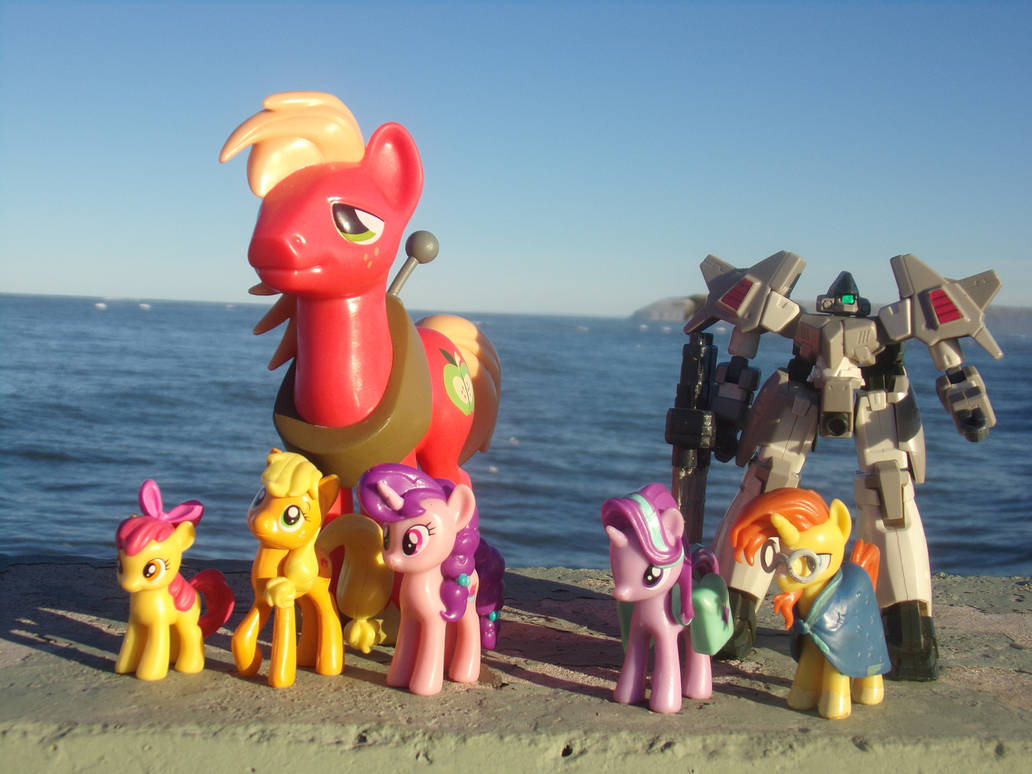 3397913 Safe Artist Dingopatagonico Apple Bloom Applejack Big