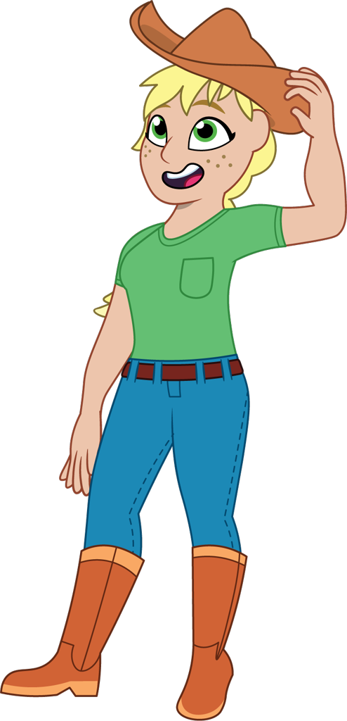 #3398740 - safe, artist:prixy05, applejack, human, g4, applejack's hat ...