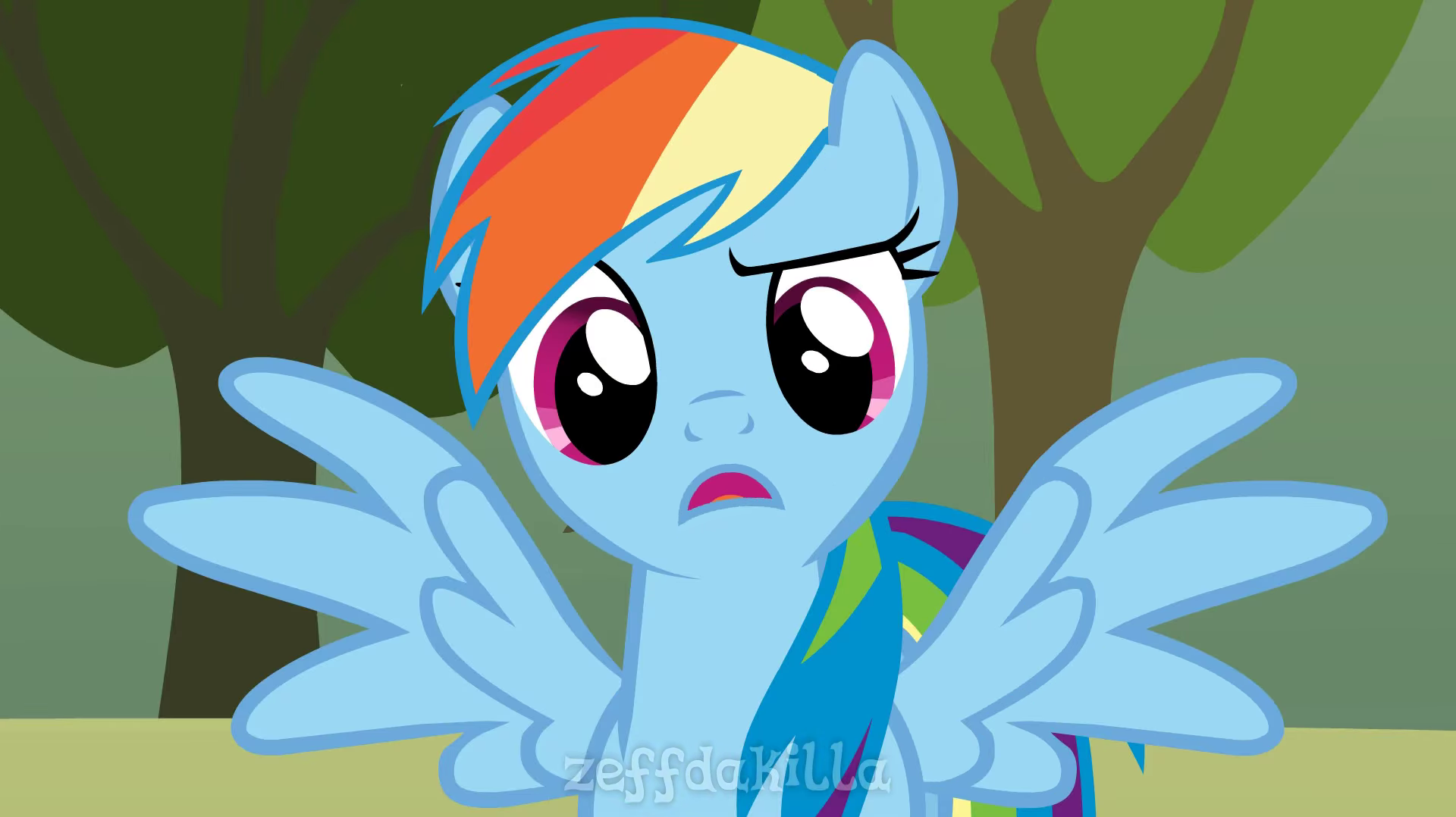 #3418180 - safe, artist:zeffdakilla, applejack, rainbow dash, earth ...