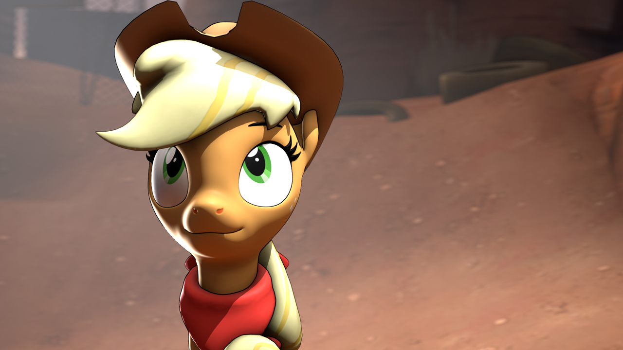 #3419028 - safe, artist:redxstone, applejack, earth pony, pony, g4, 3d ...