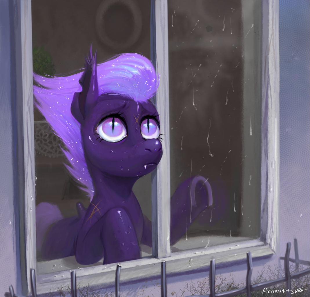 #3419029 - safe, artist:amarantastar, oc, oc only, bat pony, pony, ear ...