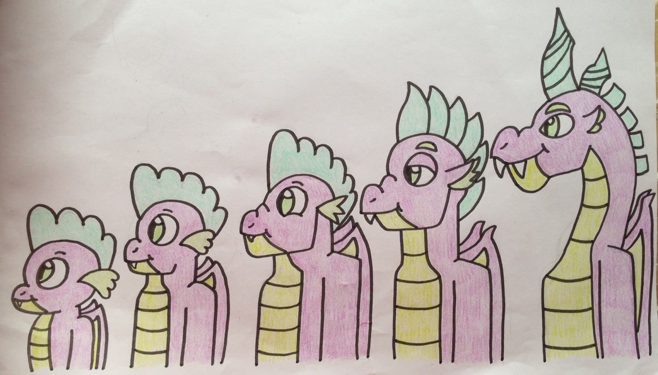 #3420140 - safe, artist:dragonpriness, spike, dragon, g4, adult, adult ...