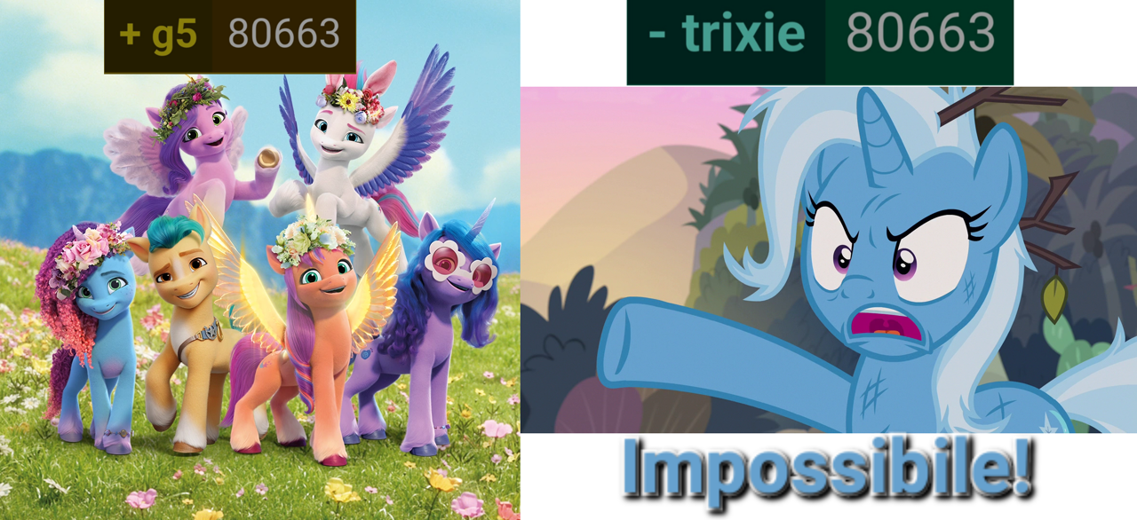 #3423080 - safe, derpibooru exclusive, hitch trailblazer, izzy moonbow ...