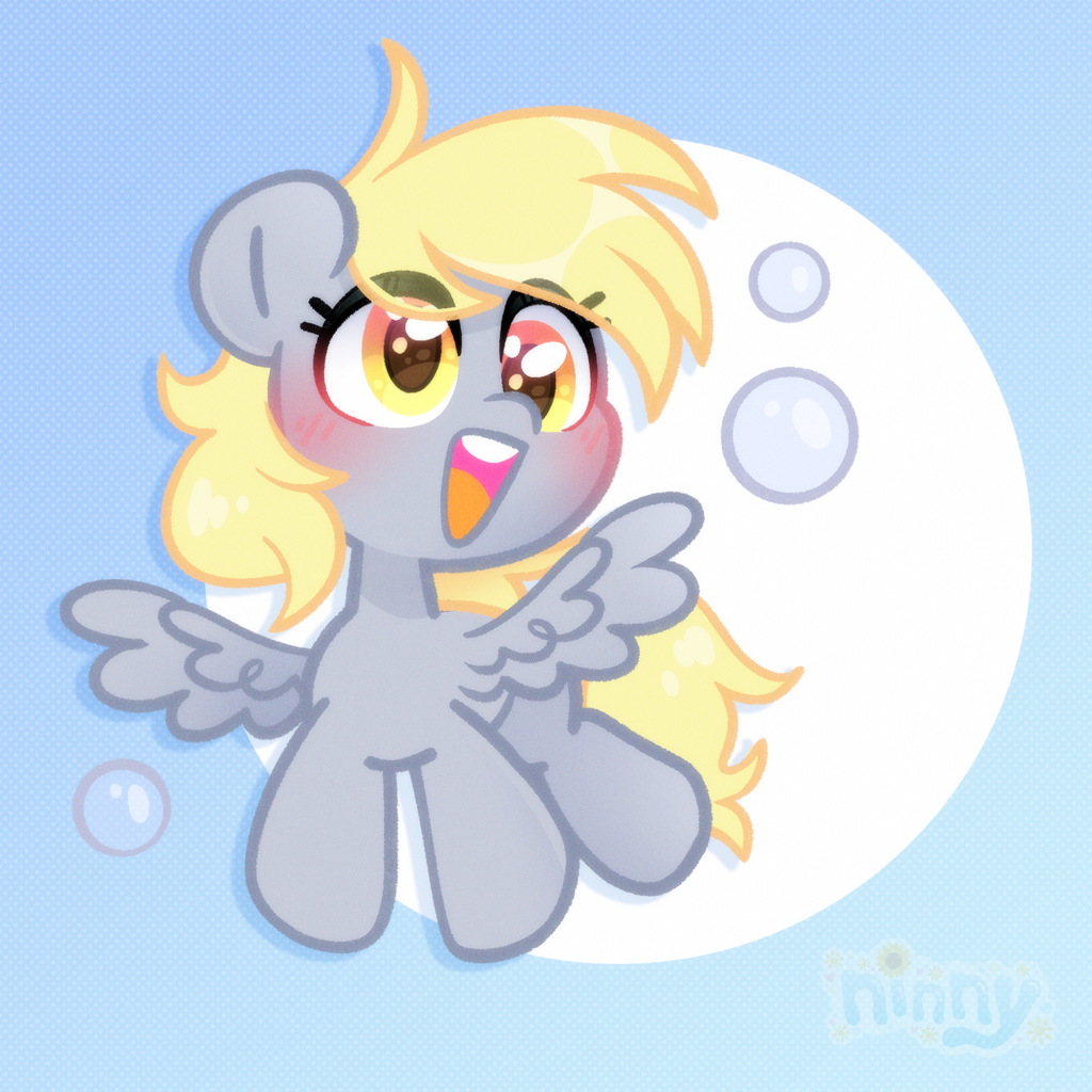 #3423982 - safe, artist:ninnydraws, derpy hooves, pegasus, pony, g4 ...
