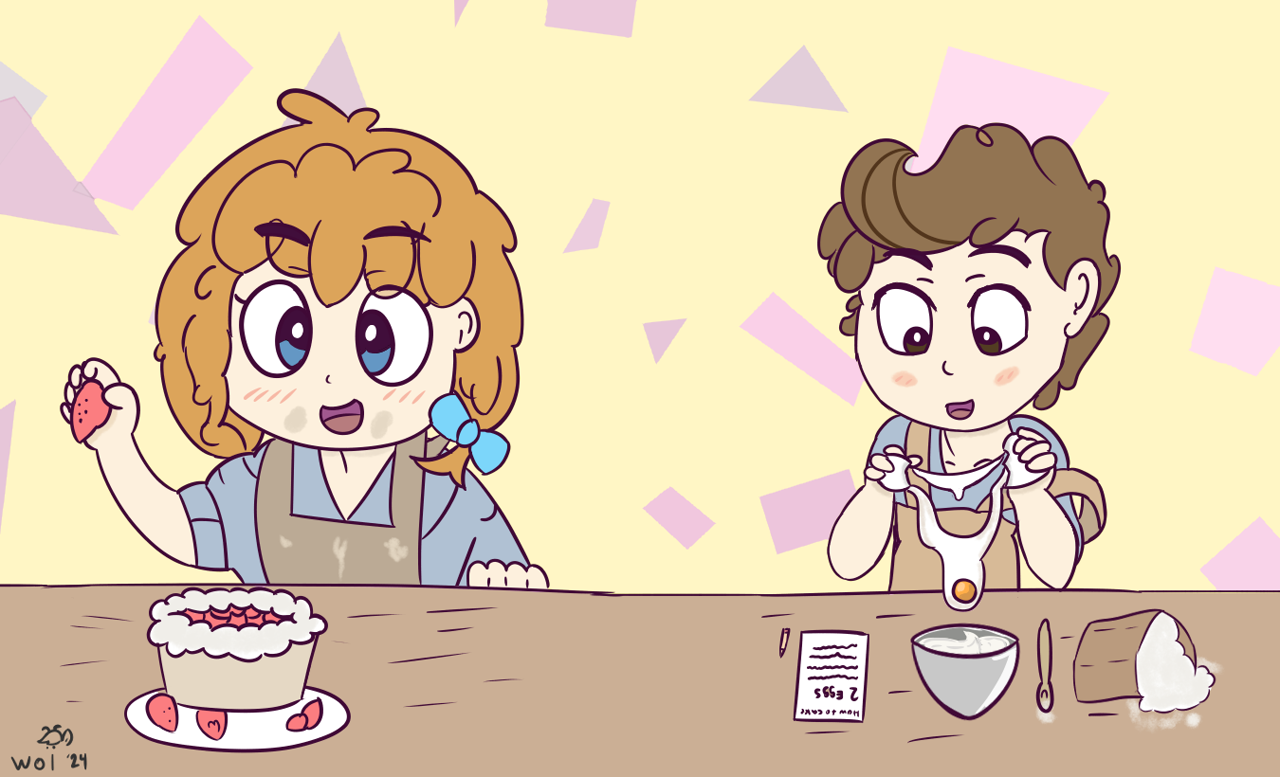 #3425614 - safe, artist:wanda, pound cake, pumpkin cake, human, apron ...