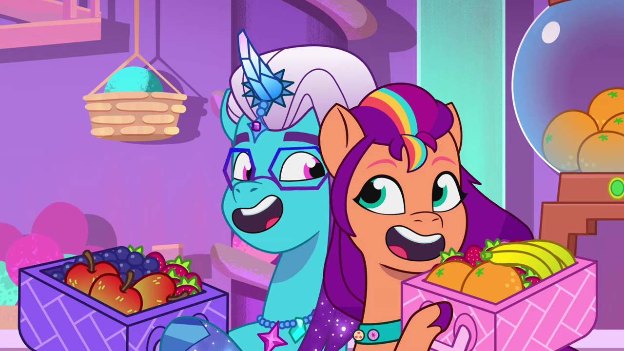 #3426610 - safe, screencap, comet (g5), sunny starscout, auroricorn ...