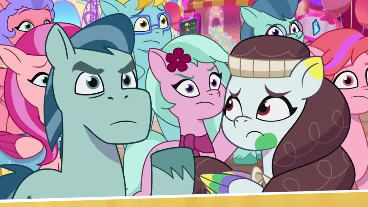 #3426613 - safe, screencap, cherry flyaway, dahlia, delightful trifle, fantastic shimmer ...