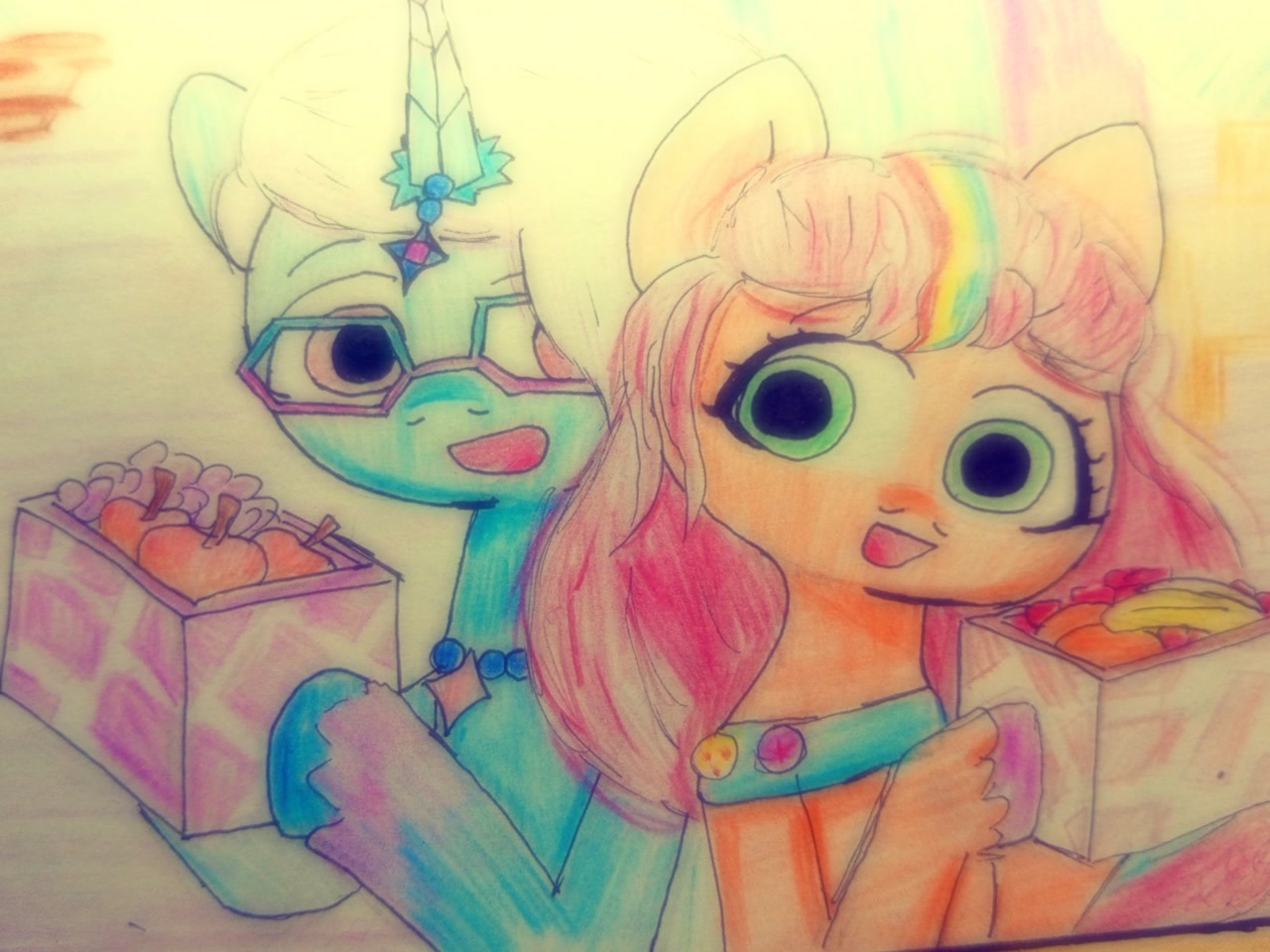 #3427176 - safe, artist:cloud artist, comet (g5), sunny starscout ...