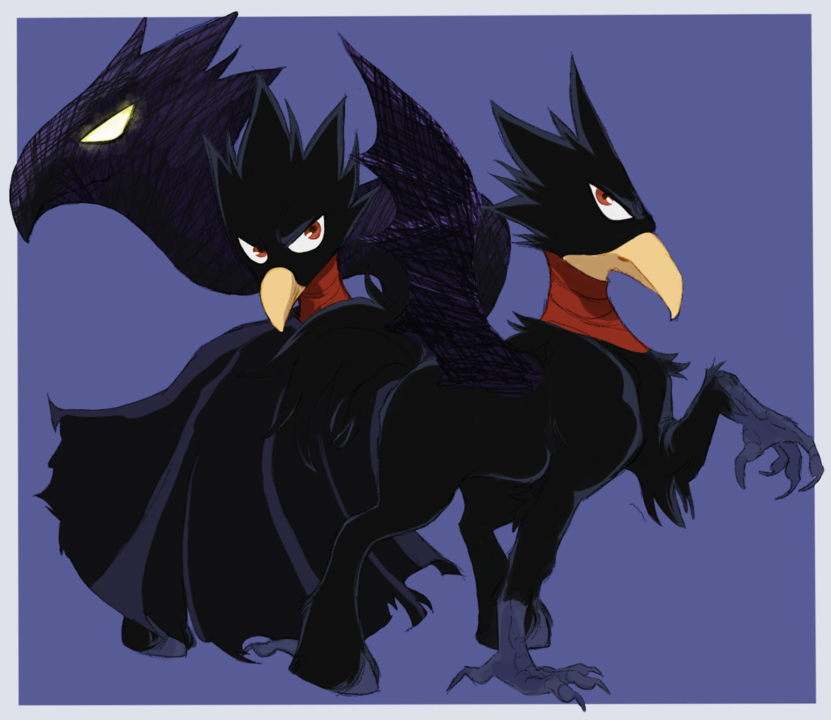 #3427292 - safe, artist:abbytabbys, part of a set, hippogriff, anime ...