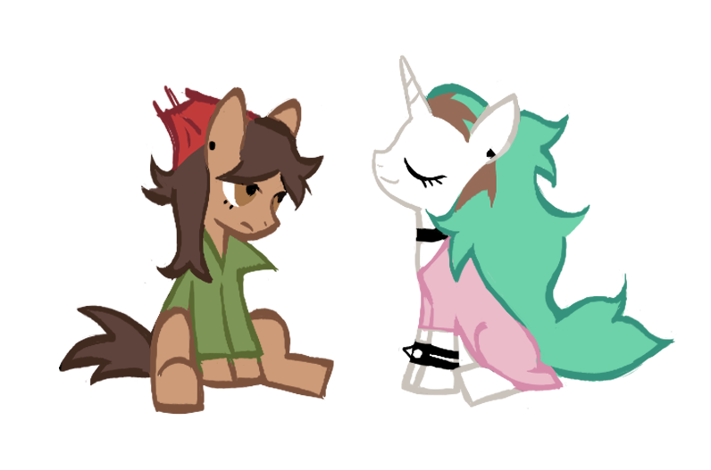 #3427565 - safe, artist:nompang22, earth pony, pony, unicorn, amity ...