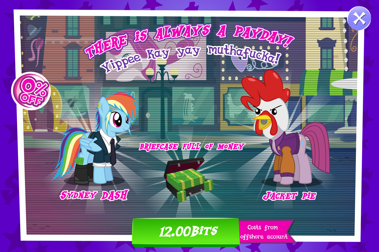 #3430349 - safe, artist:isaac_pony, gameloft, pinkie pie, rainbow dash ...