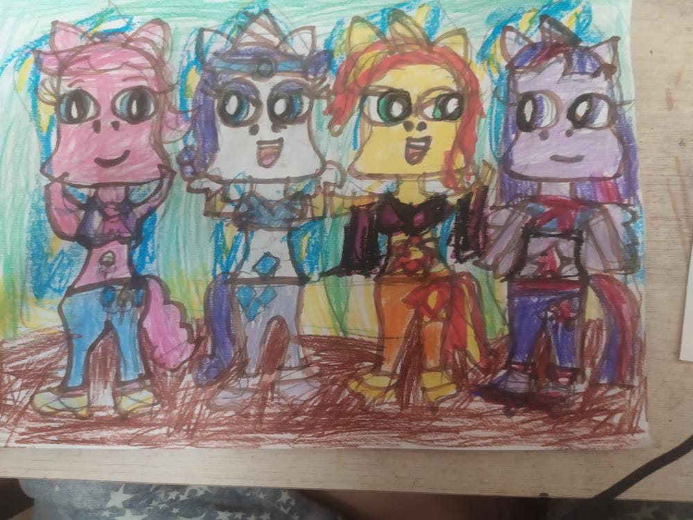 #3430494 - safe, artist:gab_eka(gabyshevakata), pinkie pie, rarity ...