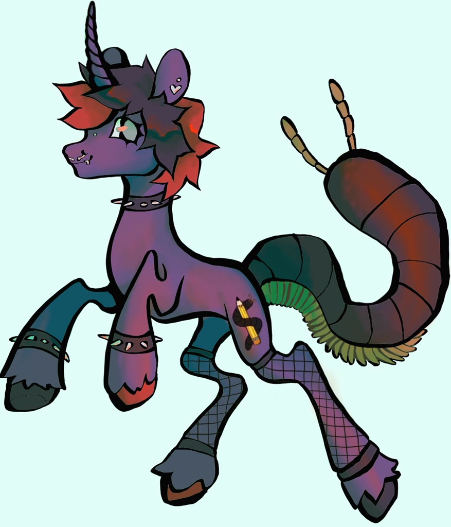 #3431044 - safe, artist:broniesforponies, oc, oc only, insect, pony ...