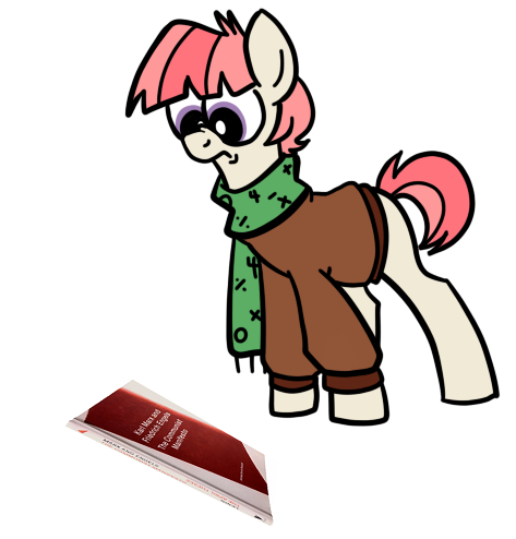 #3415767 - safe, oc, oc only, oc:spritz, earth pony, pony, book, brown ...