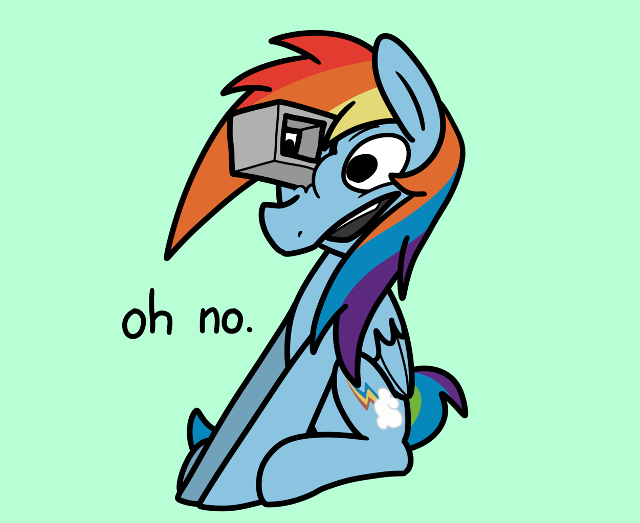 #3433689 - safe, artist:ewoudcponies, rainbow dash, pegasus, pony, g4, cartoon violence, cinder ...