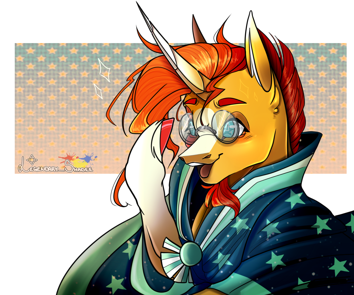 #3440514 - safe, artist:legendaryshadee, sunburst, pony, unicorn, g4 ...