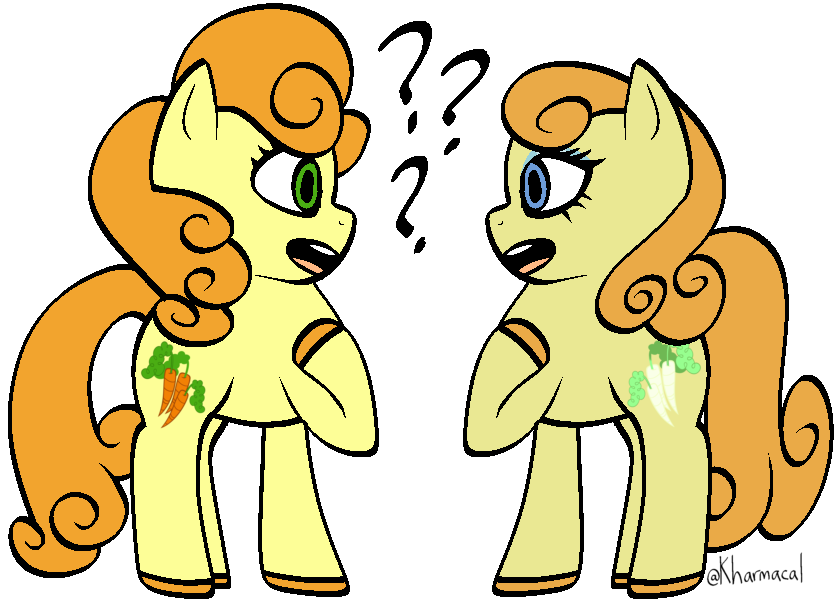 #3441496 - safe, artist:kharmacal, carrot top, golden harvest, earth ...