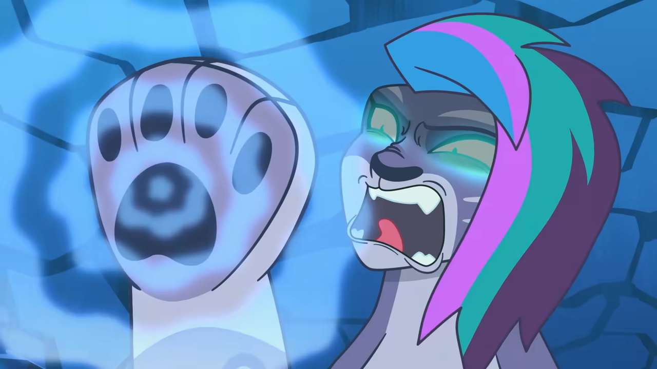 #3442527 - safe, screencap, allura, aq bars, big cat, leopard, snow ...