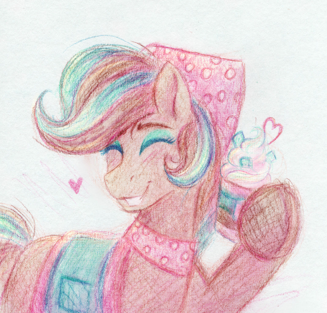 #3442596 - safe, artist:equmoria, horse, barely pony related, chocolate ...