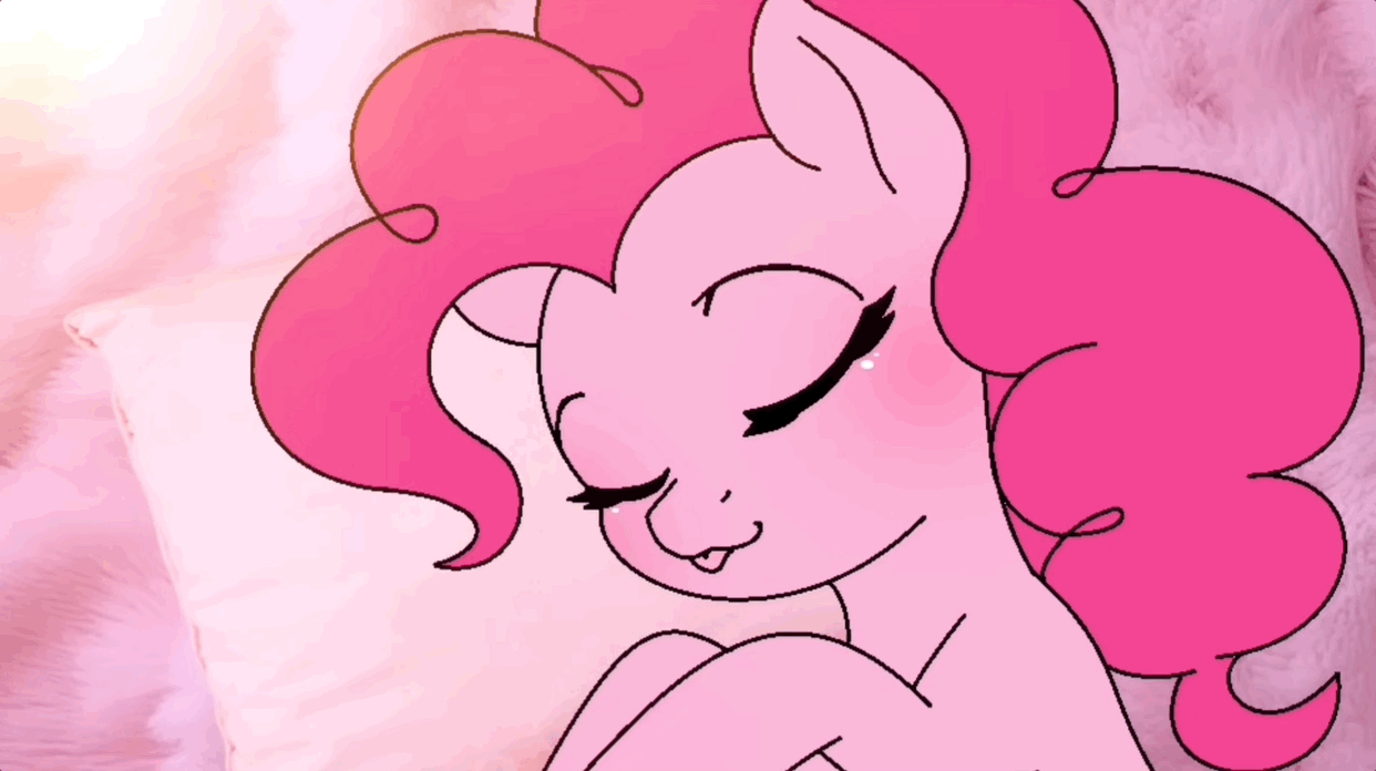 Pinkie Pony Sleeping 1493390 Safe, Artist:s.guri, Character:pinkie