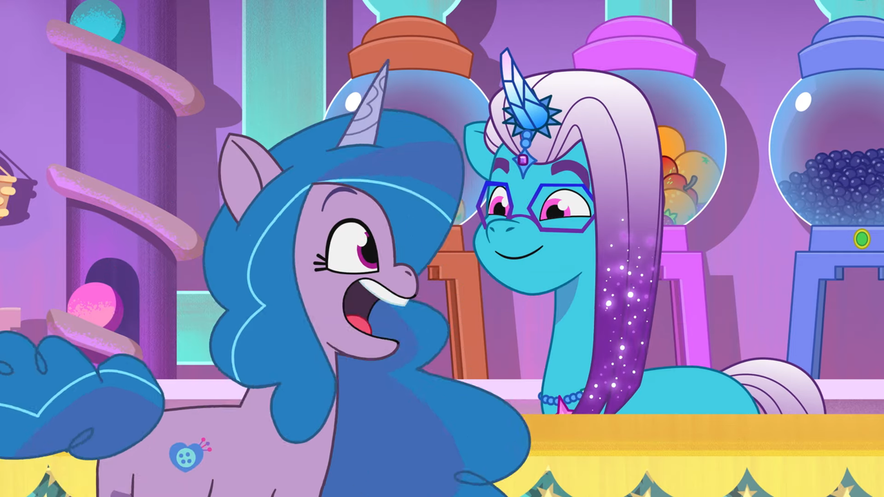 #3434767 - safe, screencap, comet (g5), izzy moonbow, auroricorn, pony ...