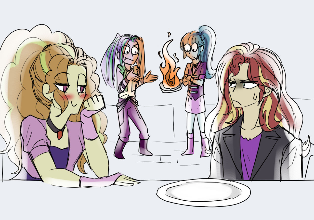 #3446877 - safe, artist:daa_zzlin5362, artist:daazzlin, adagio dazzle, aria blaze, sonata dusk ...