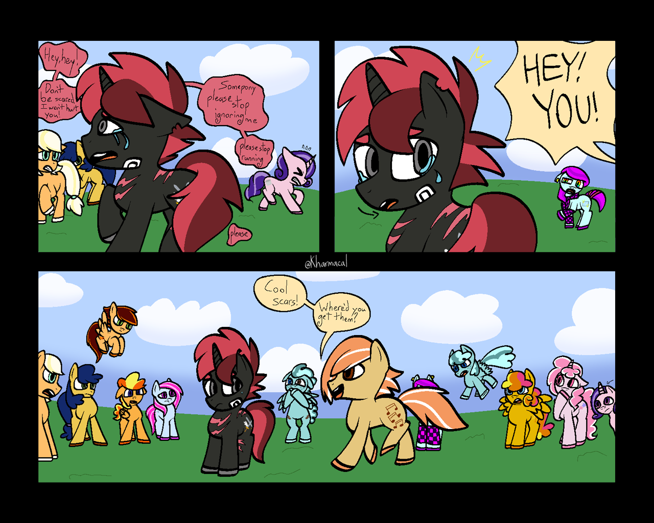 #3447377 - safe, artist:kharmacal, oc, oc only, oc:bumblesweet, oc:can dance, oc:downy fluff, oc ...