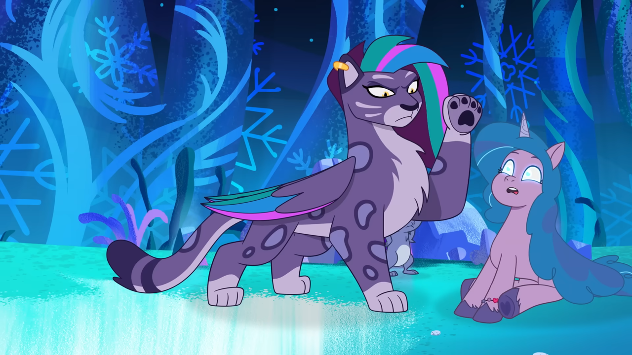 #3447945 - safe, screencap, allura, izzy moonbow, twitch, aq bars, pony ...