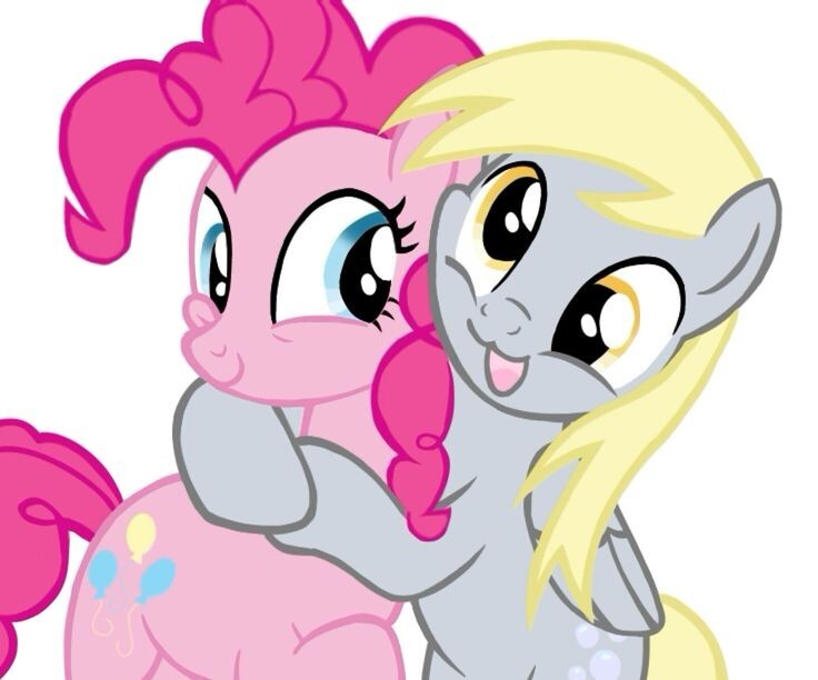 #3448404 - safe, artist:waaffflesss, derpy hooves, pinkie pie, earth ...