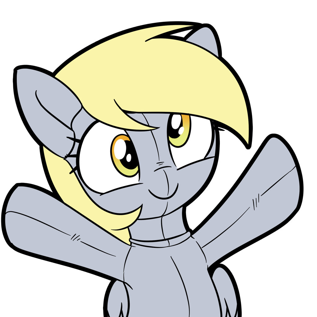 #3448414 - safe, derpy hooves, pegasus, pony, g4, bust, female, folded ...