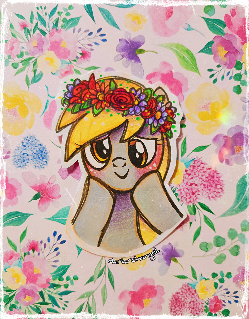 #3449502 - safe, artist:dariarchangel, derpy hooves, pegasus, pony, g4 ...