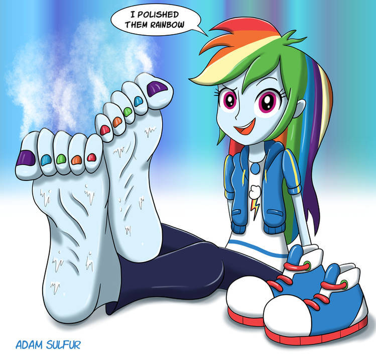 #3450630 - suggestive, artist:zanyonepip, rainbow dash, equestria girls ...