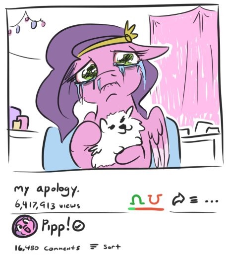 #3451301 - safe, artist:jargon scott, edit, cloudpuff, pipp petals, dog ...