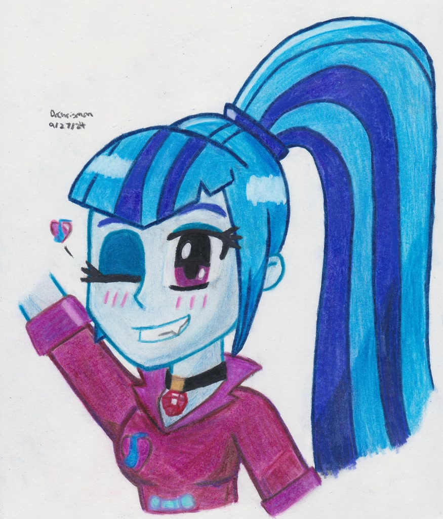 #3451395 - safe, artist:drchrisman, sonata dusk, rainbow rocks 10th ...