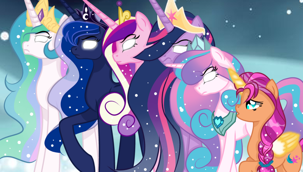 #3451456 - safe, artist:phxnx07, princess cadance, princess celestia ...