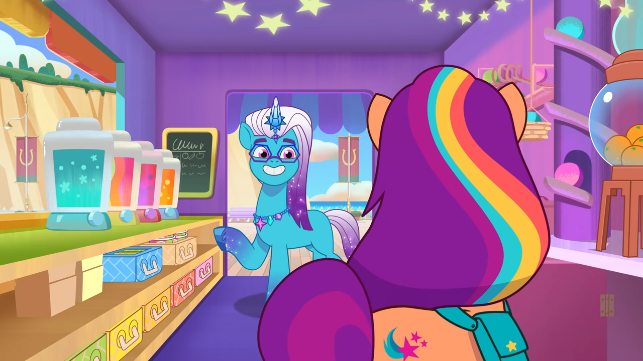 #3435080 - safe, screencap, comet (g5), sunny starscout, auroricorn ...