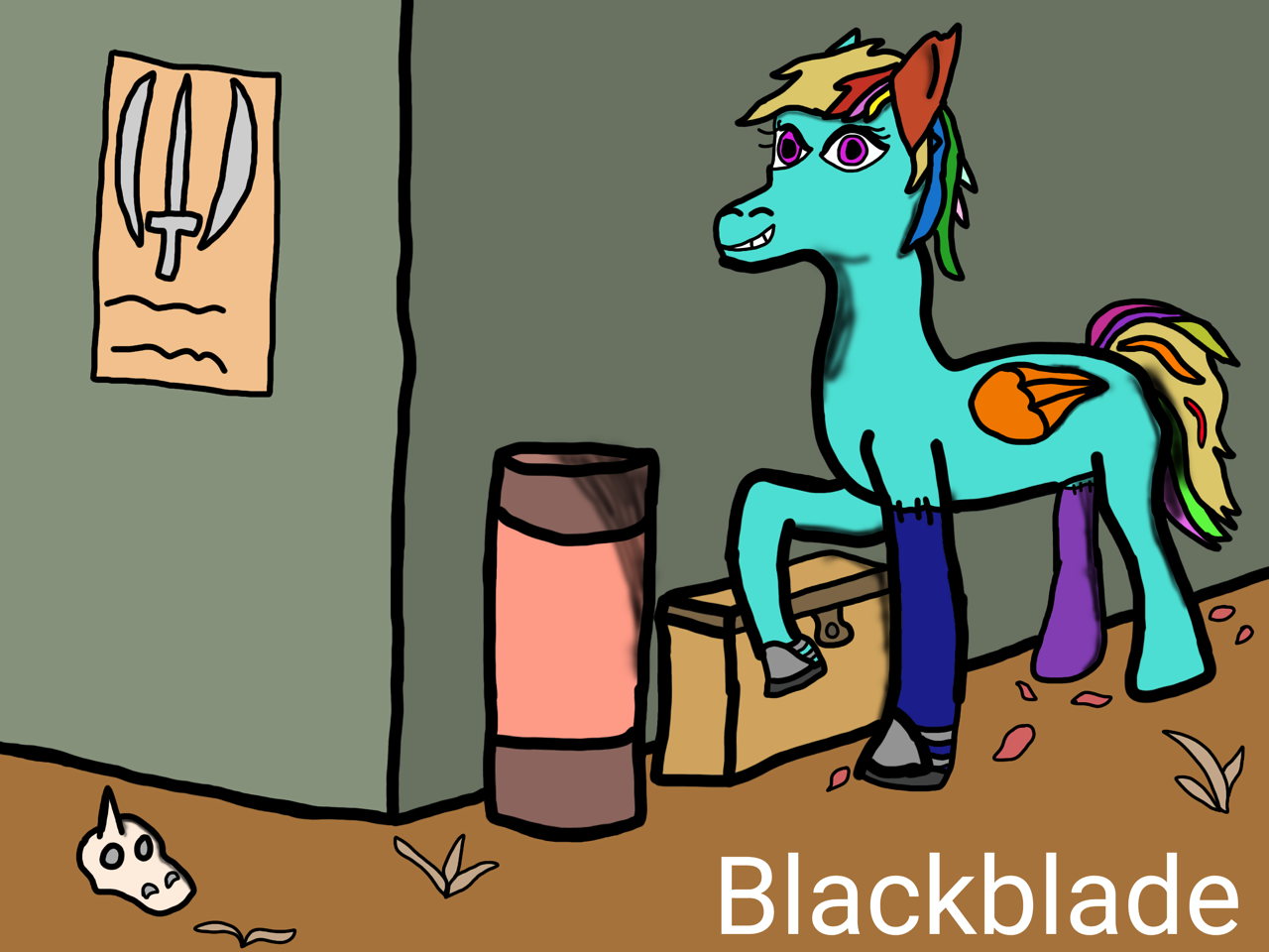 #3453248 - safe, artist:blackblade360, oc, oc only, oc:swap part, pegasus, pony, fallout ...
