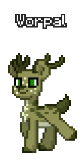 #3437174 - safe, artist:veprem, oc, oc only, oc:vorpal, deer, pony town ...