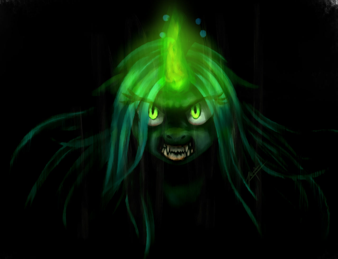 #3524432 - safe, artist:zetamad, queen chrysalis, changeling ...