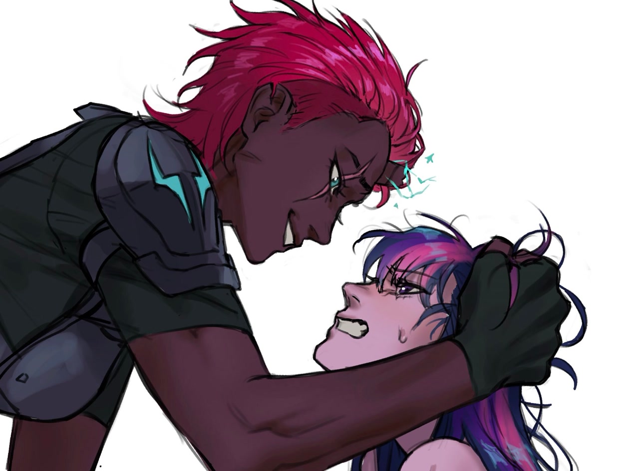 #3524483 - safe, artist:nohee07, tempest shadow, twilight sparkle ...