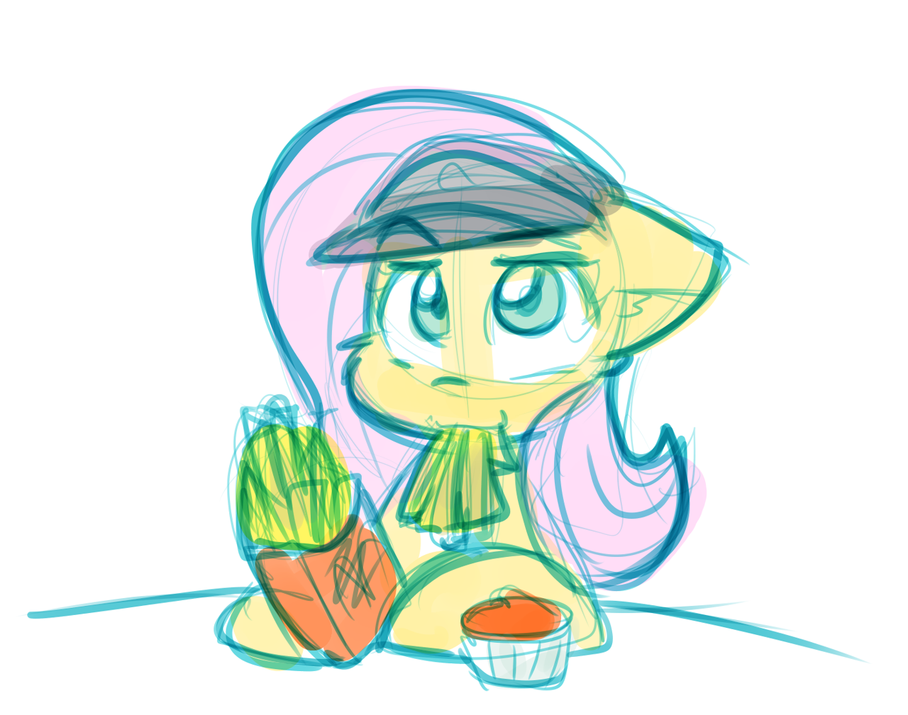 #3525072 - safe, artist:zutcha, fluttershy, pegasus, pony, g4, female ...