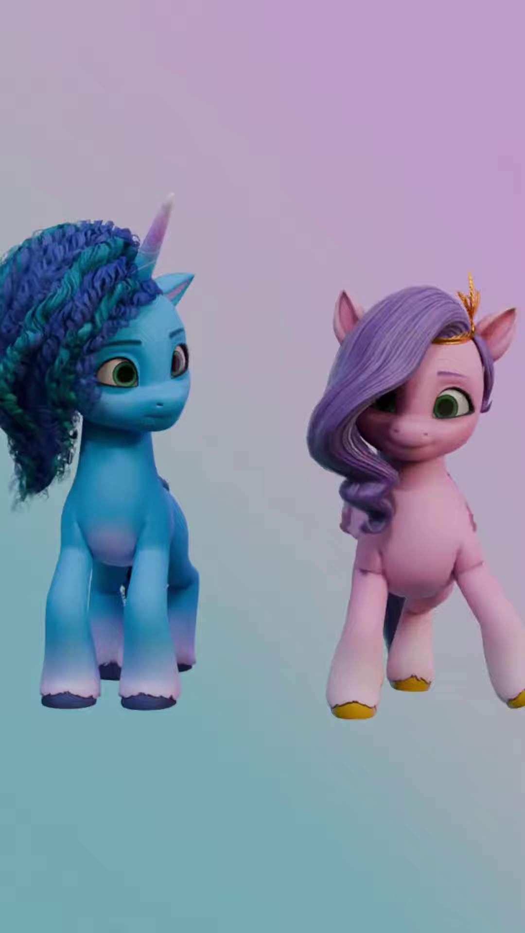 #3525147 - safe, artist:m animations, misty brightdawn, pipp petals, pegasus, pony, unicorn, g5 ...