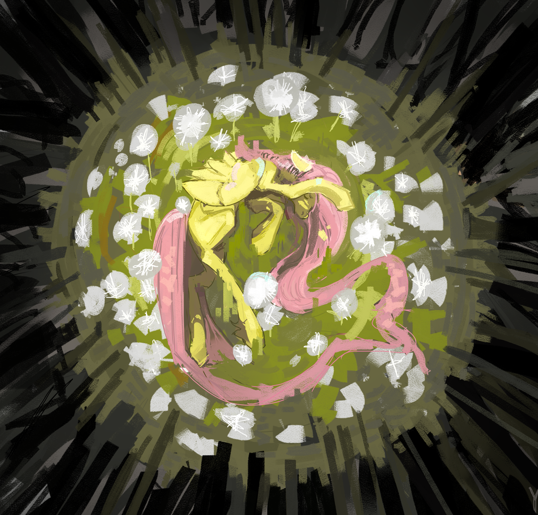 #3525673 - safe, artist:megalura, fluttershy, pegasus, pony, g4, female ...