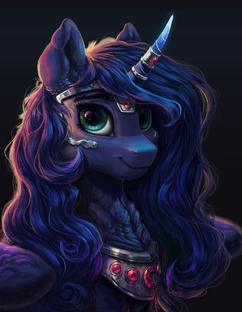 #3525675 - safe, artist:rysunkowasucharia, princess luna, alicorn, pony ...
